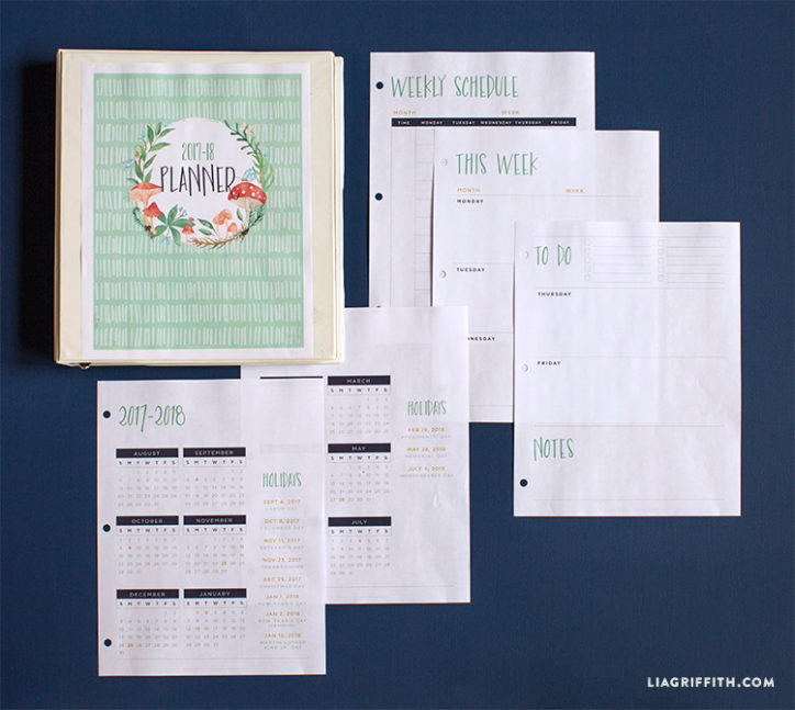 2017-18 Teacher Planner Printable - Lia Griffith