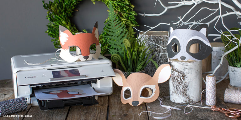 Printable Woodland Animal Masks - Lia Griffith