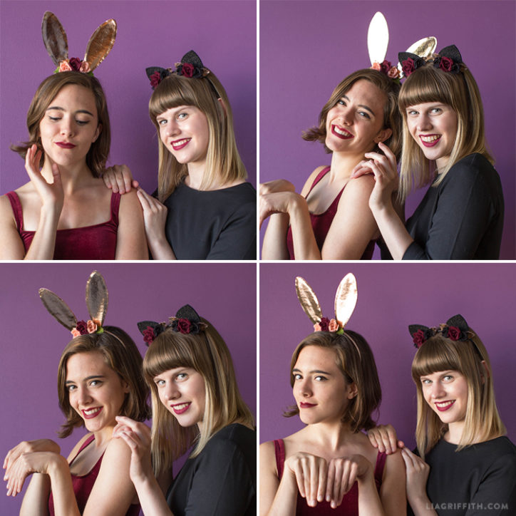 Cat and Bunny Ears for Halloween Headbands - Lia Griffith