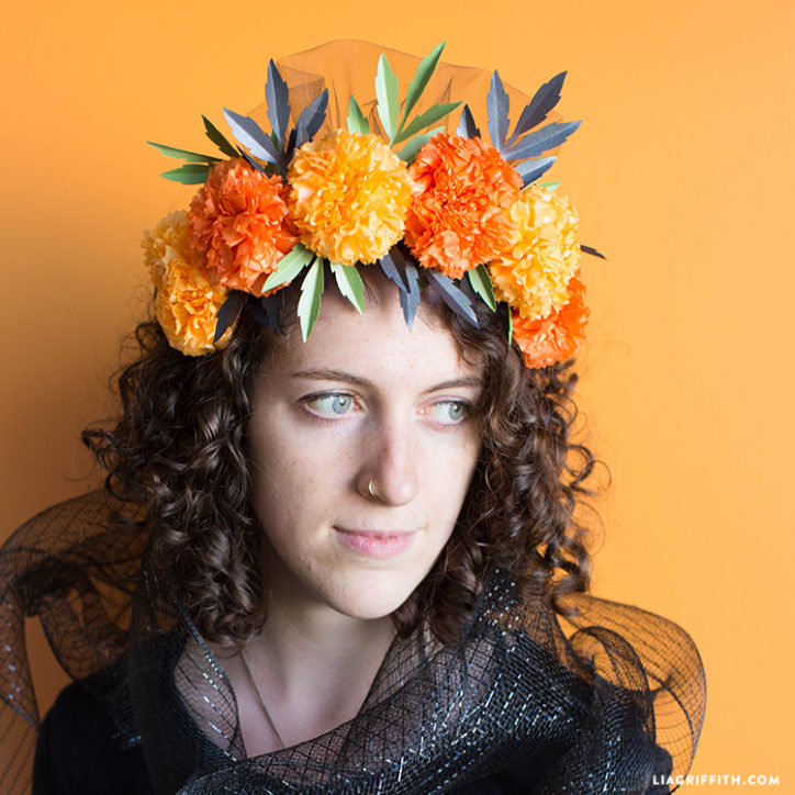 Marigold Flower Crown - Lia Griffith