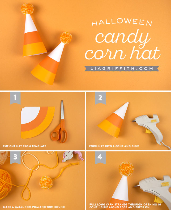 Printable Halloween Party Hats - Lia Griffith