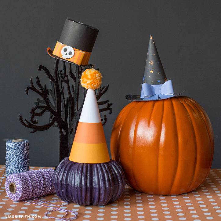 Printable Halloween Party Hats - Lia Griffith