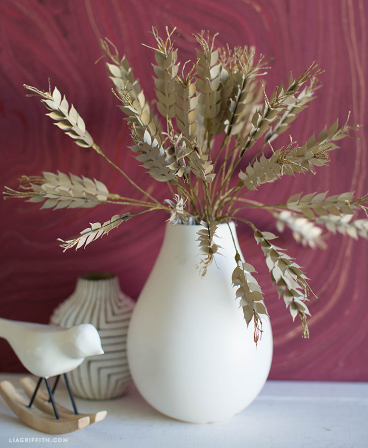 Frosted and Crepe Paper Wheat - Lia Griffith