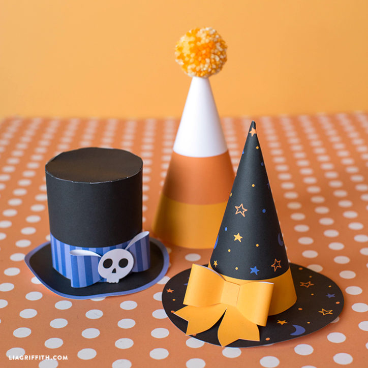 Printable Halloween Party Hats - Lia Griffith