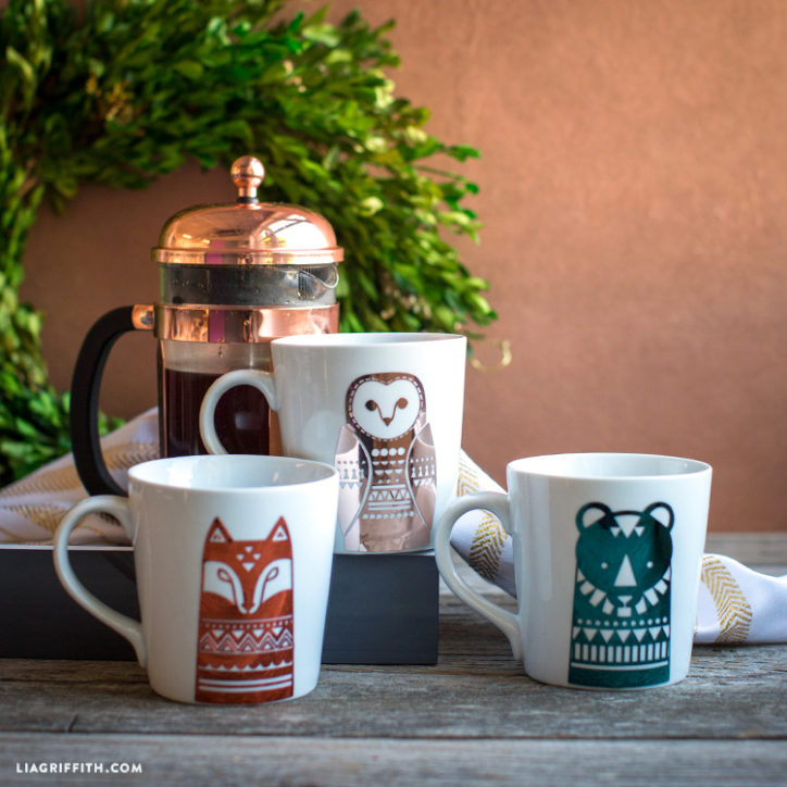 VIDEO: Woodland Foil Vinyl Mug Decals - Lia Griffith