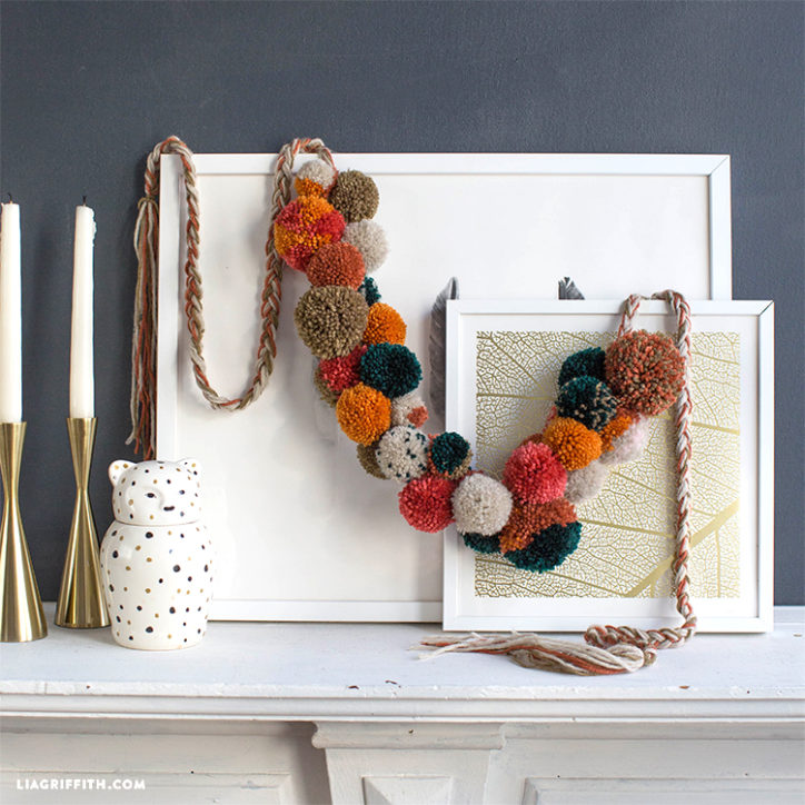 Fun Home Décor DIY: Fall Pom-Pom Garland - Lia Griffith