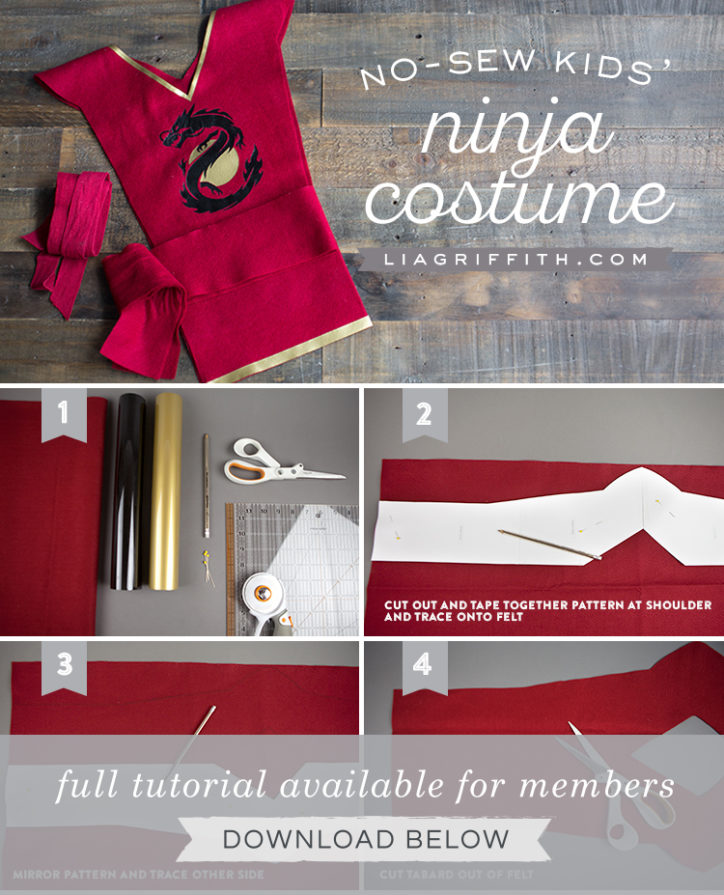 Last-Minute Kid's Ninja Costume - Lia Griffith