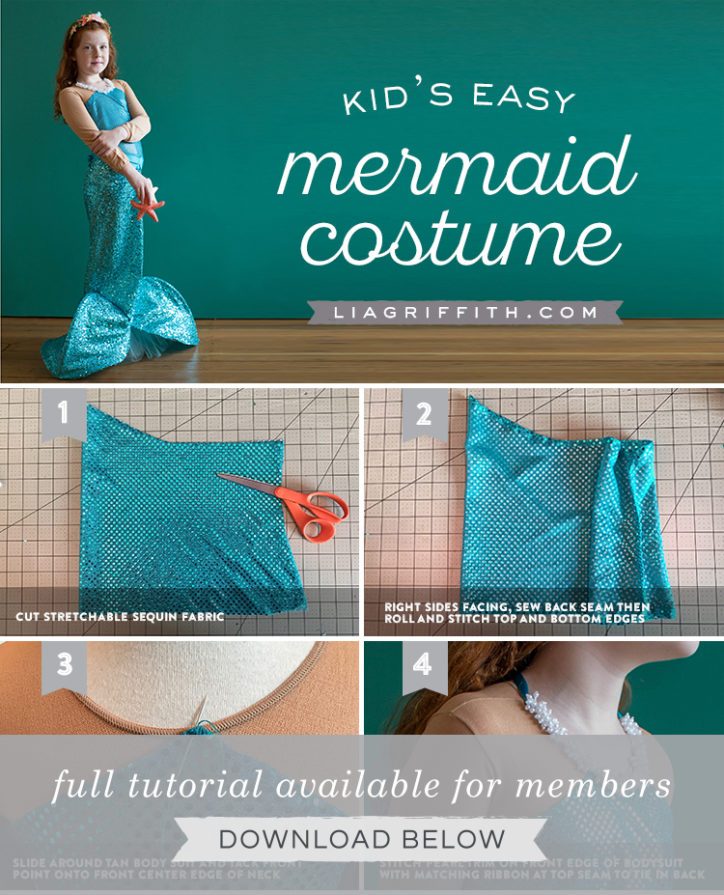 DIY Mermaid Costume - Lia Griffith