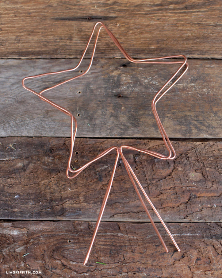 Copper Wire Star Decoration - Lia Griffith