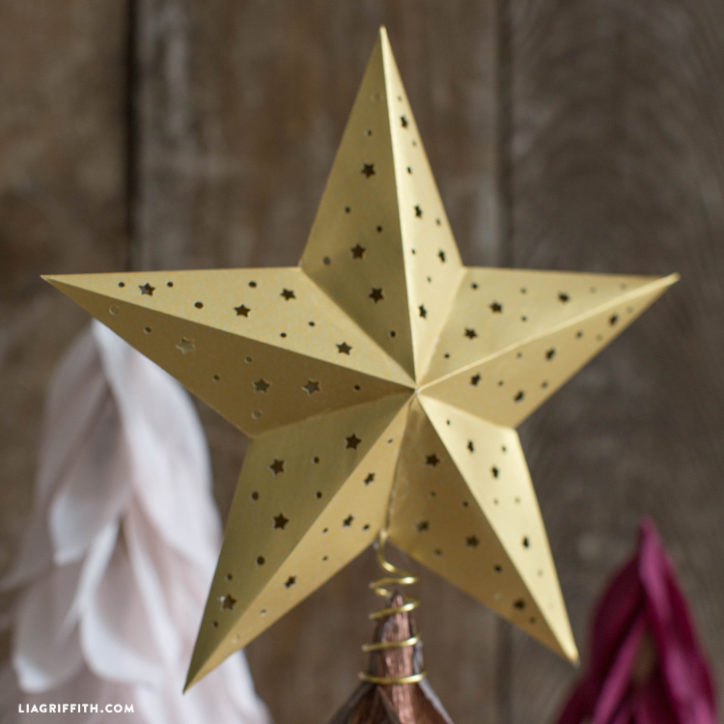 Paper Star Tree Topper - Lia Griffith