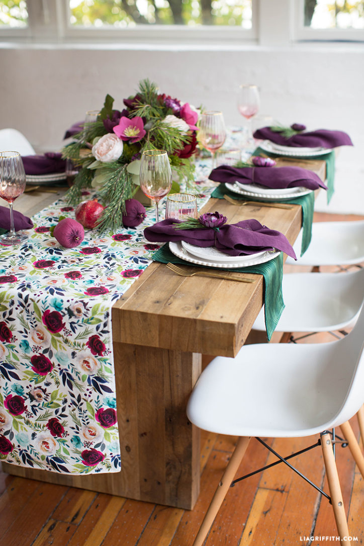 Winter Table Design with Velvet - Lia Griffith