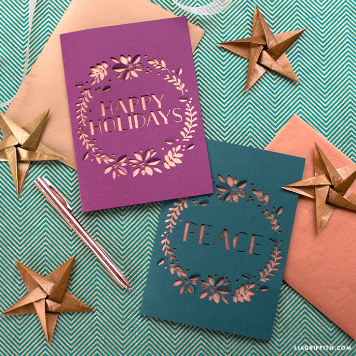 Papercut Christmas Greeting Cards - Lia Griffith