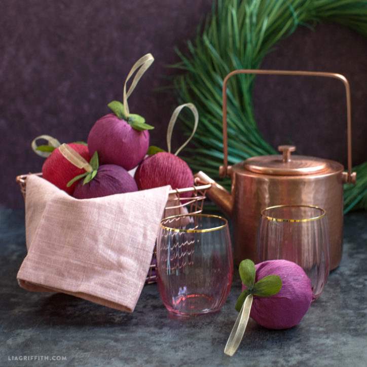 An All-New Video Tutorial for Crepe Paper Pomegranates Made Easy!