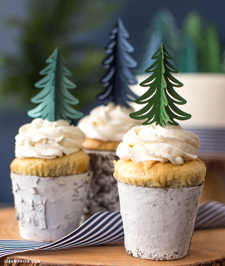 Simple DIY Paper Tree Cake Toppers for Your Birthday Celebration