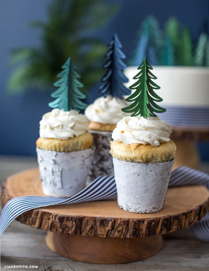 Simple DIY Paper Tree Cake Toppers for Your Birthday Celebration