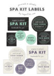 Editable Labels for the Ultimate DIY Spa Kit