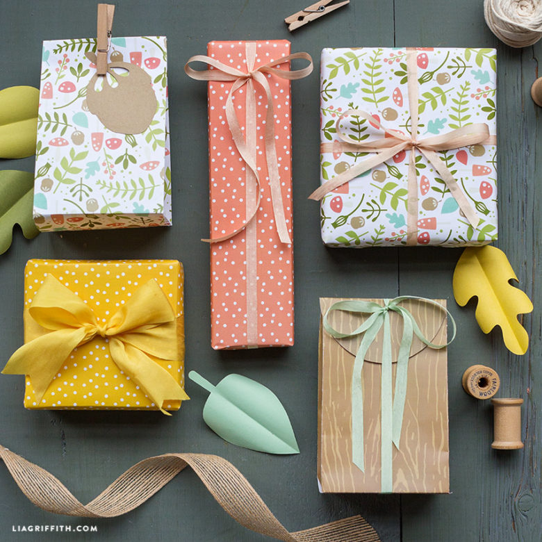 Download and print woodland gift wrapping for Spring
