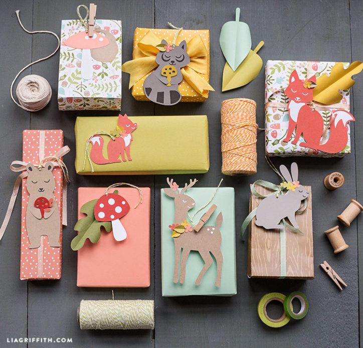 Download and print woodland gift wrapping for Spring