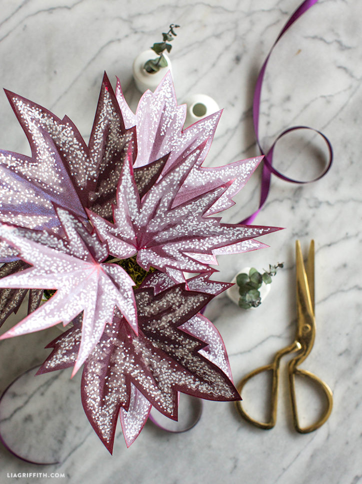 Make a simple DIY paper begonia plant for your home