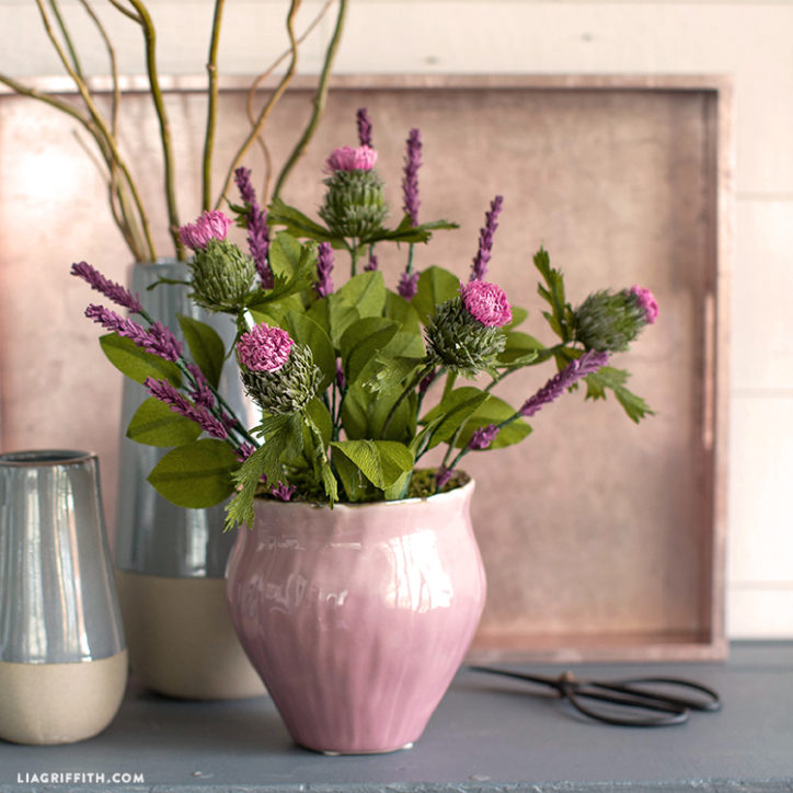 Craft a Beautiful Crepe Paper Thistle with Fringing