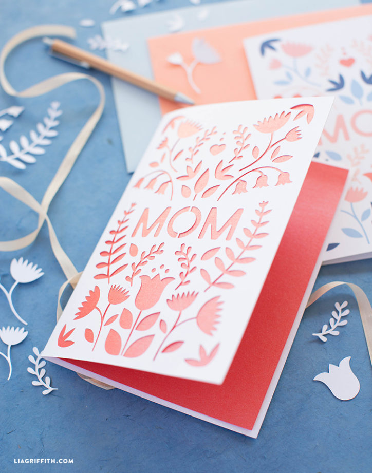 Create Your own Papercut Mother's Day Card for Your Mom