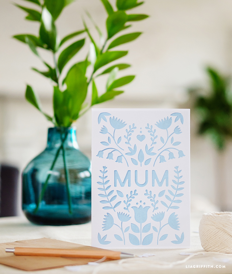 Print a beautiful card for your Mum this UK mother's day