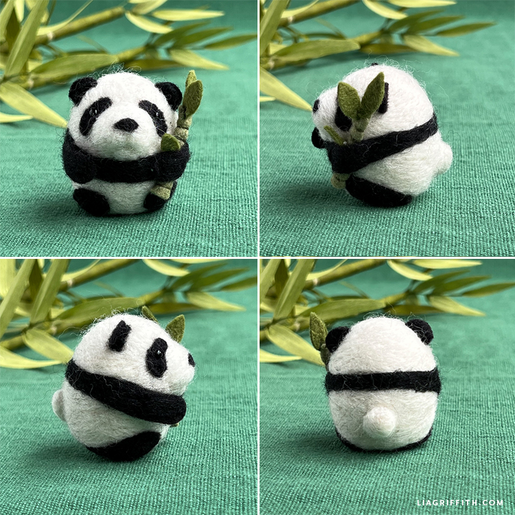 Create Your Own Needle Felted Panda Pals with This Tutorial