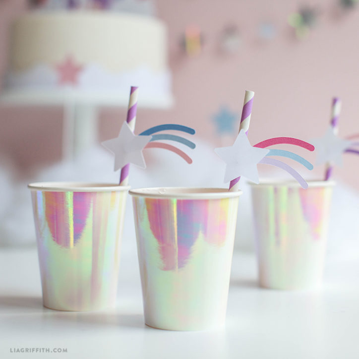 Make These Shooting Star Paper Straw Toppers for Your Next Party