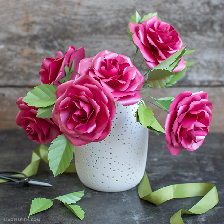 Make a Full Bloom Paper Garden Rose -- FREE Download