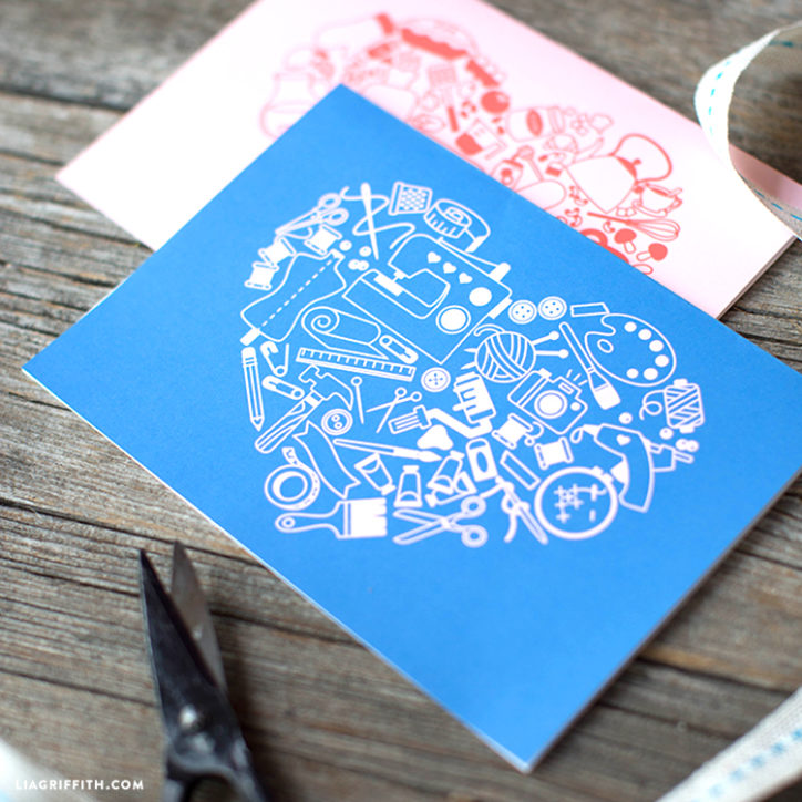 Download and Print a Cooking Love Printable Greeting Card