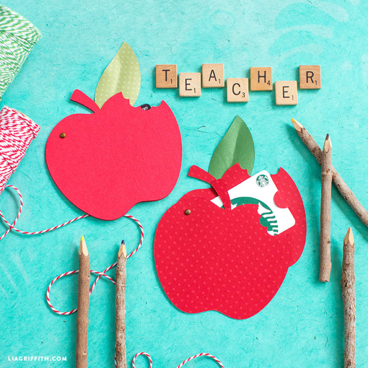Make a Papercut Apple Gift Card Holder to Say Thanks to Your Teacher