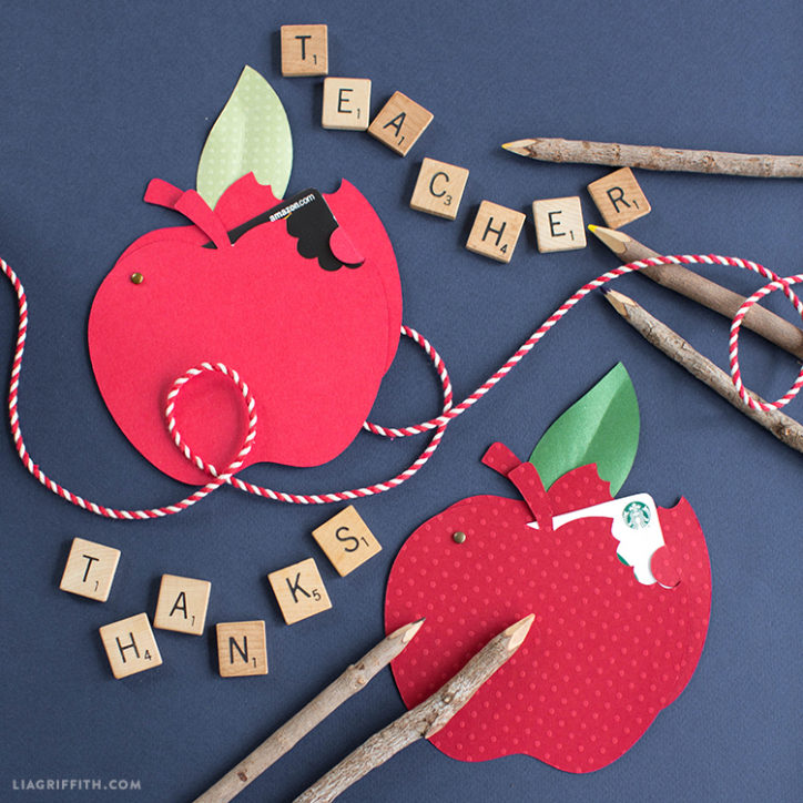 Make a Papercut Apple Gift Card Holder to Say Thanks to Your Teacher