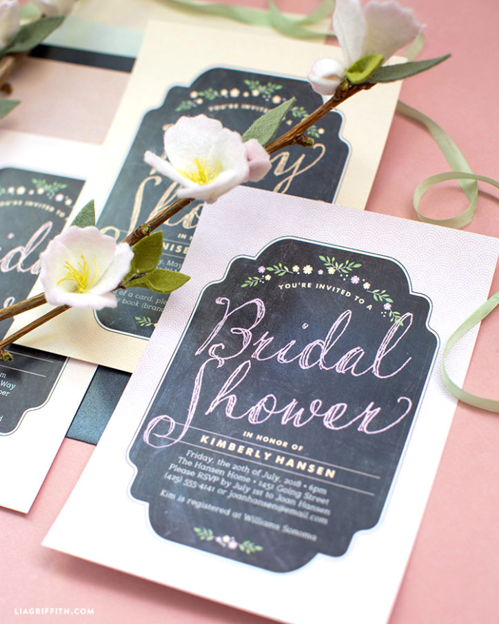 Download and Print Vintage Dot Shower Invitations