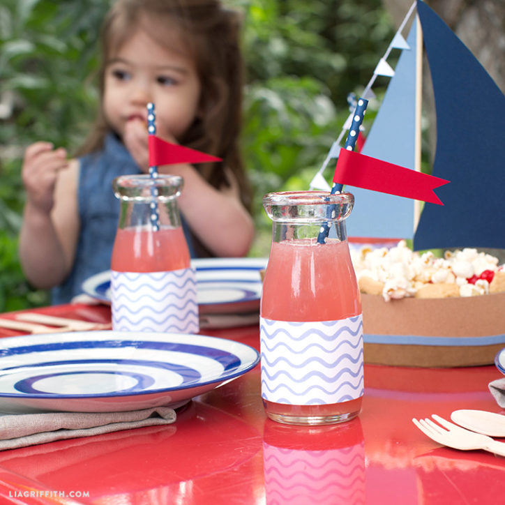 Up Your Nautical Decor with These Straw Toppers and Bottle Wraps!