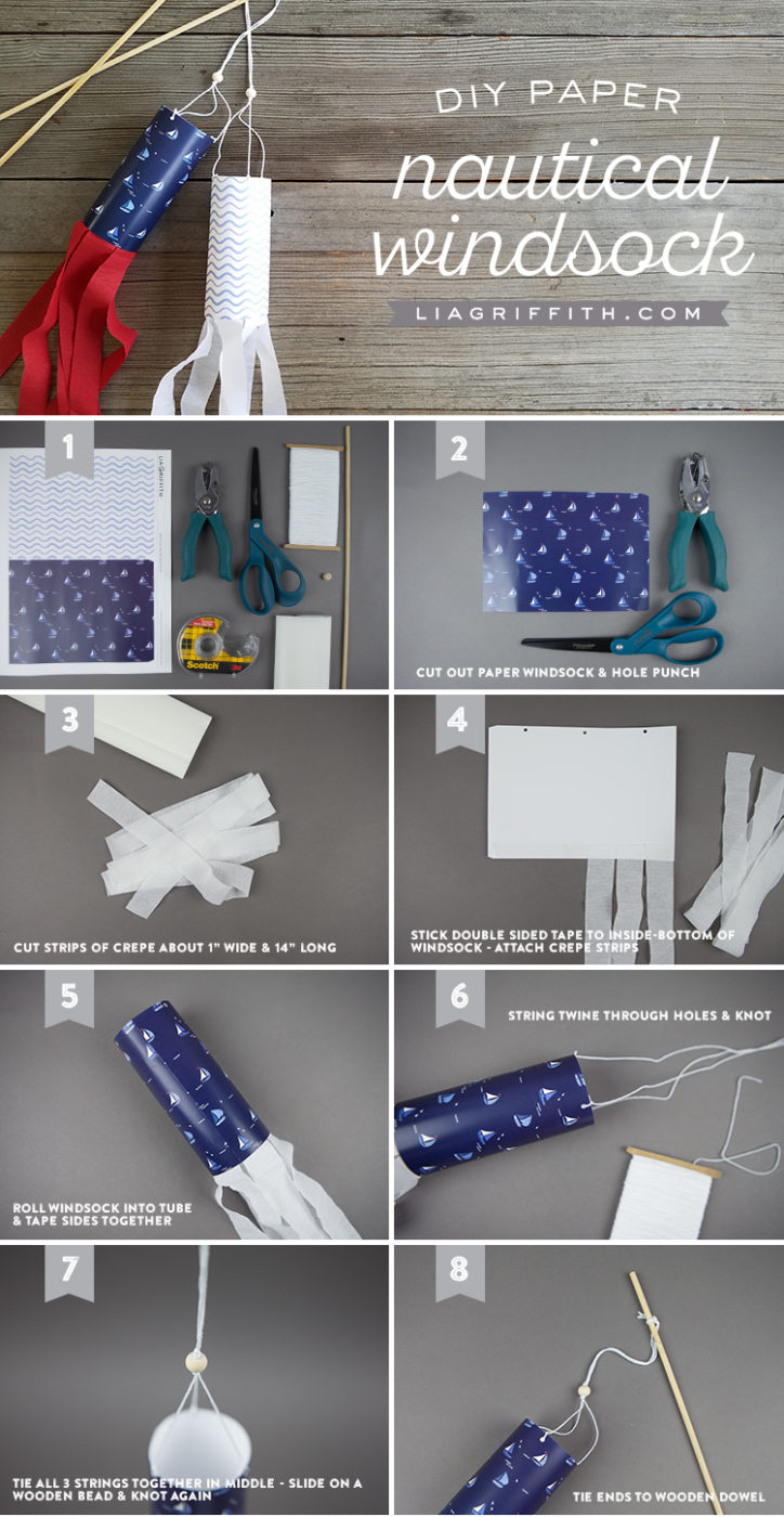 DIY Projects for Kids: Make These Patriotic Crepe Paper Windsocks!