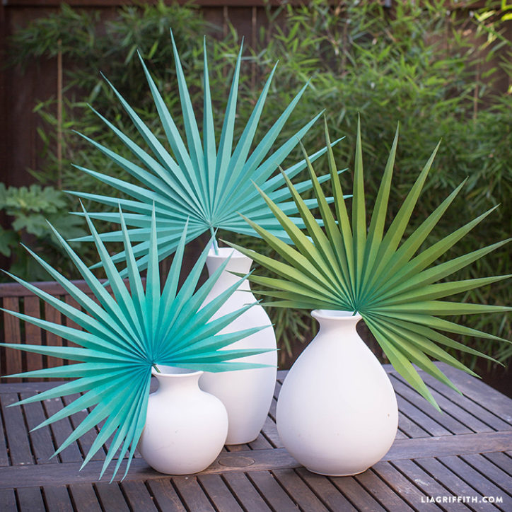 Create Your Own Large Paper Fan Palm for Summer
