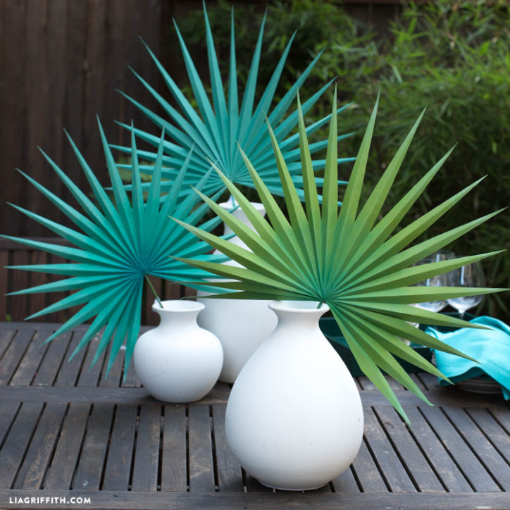 Create Your Own Large Paper Fan Palm for Summer