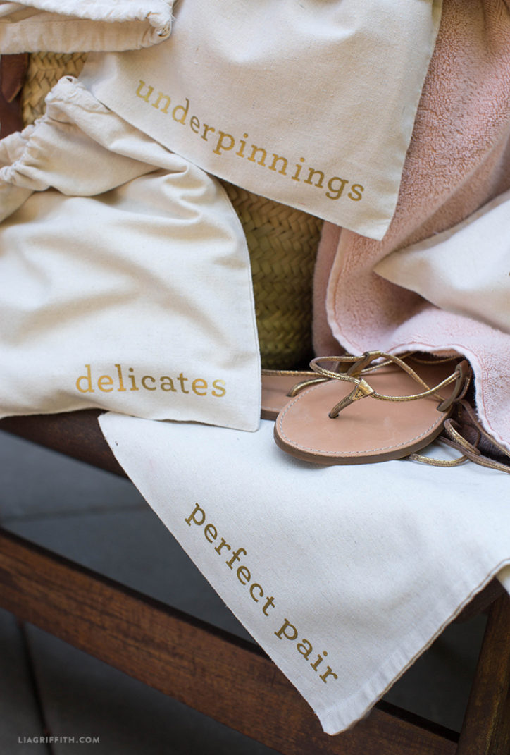 Iron-On Canvas Travel Laundry Bags for Your Next Trip