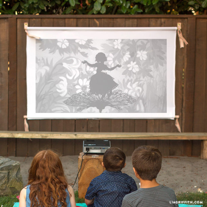 Easy DIY Outdoor Movie Screen - Lia Griffith