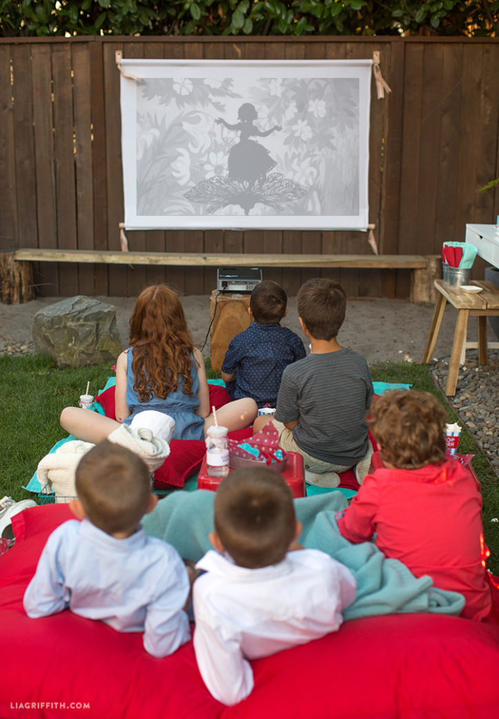 Easy DIY Outdoor Movie Screen - Lia Griffith