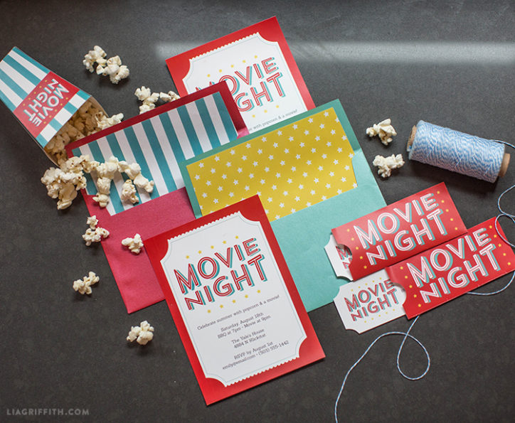 Free Printable Invitations for Your Next Outdoor Movie Night!