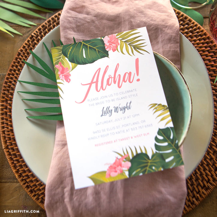 Lu-Wow Your Friends and Family with Tropical Party Invitations!