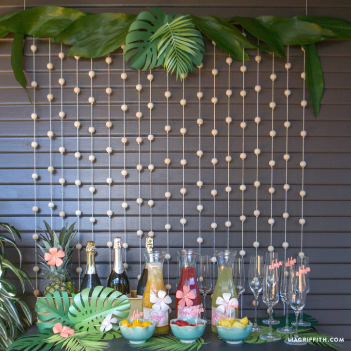 Craft the Ultimate Bridal Shower with This Wood & Bead Backdrop!