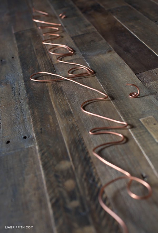 Make Your Own "Imagine" Copper Wire Wall Art - Lia Griffith