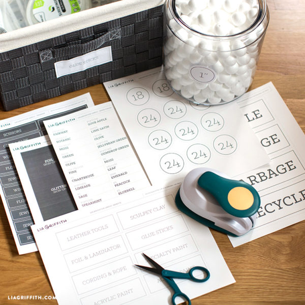 Printable Storage Labels to Help You Get Organized - Lia Griffith