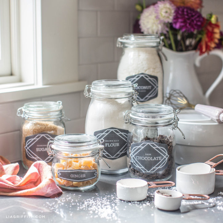 Edit, Print, and Stick! Get These Modern Pantry Labels - Lia Griffith