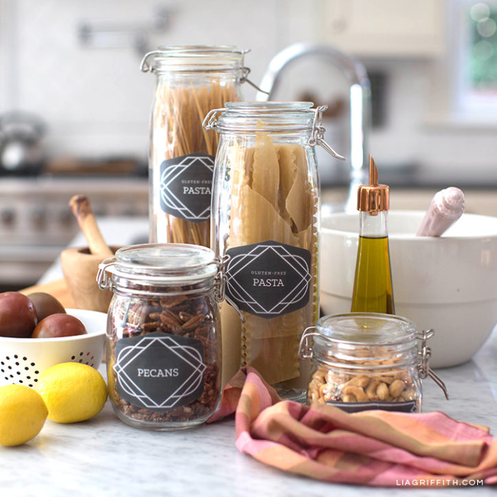 Edit, Print, and Stick! Get These Modern Pantry Labels - Lia Griffith