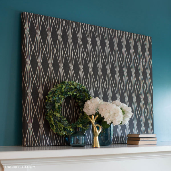 Using Fabric to Make Quick & Easy DIY Canvas Art - Lia Griffith