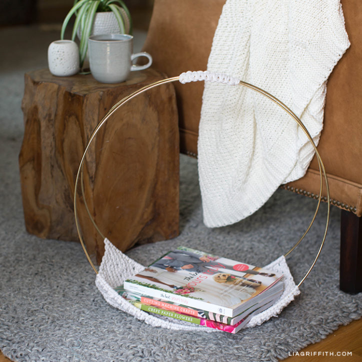 How to Make a Macrame Magazine Holder - Lia Griffith