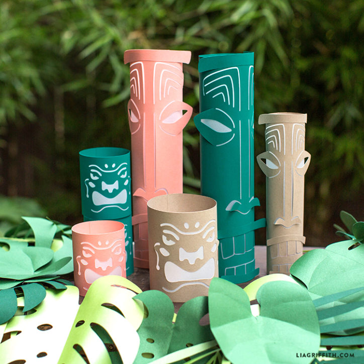 These Paper Tiki Lanterns Are Perfect for Tropical Parties - Lia Griffith
